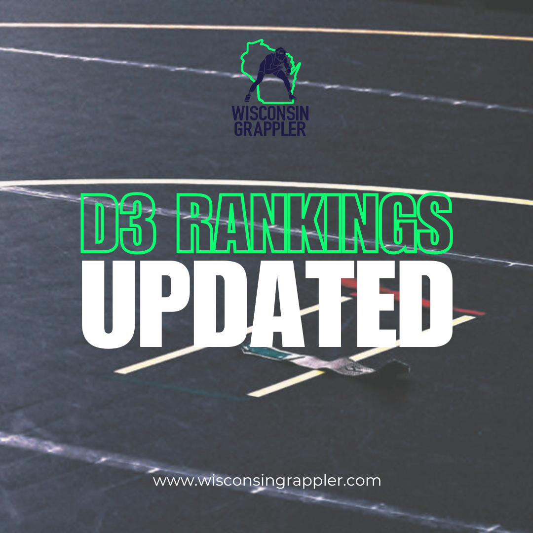 D3 Rankings Updated - Feb 13th - Wisconsin Grappler
